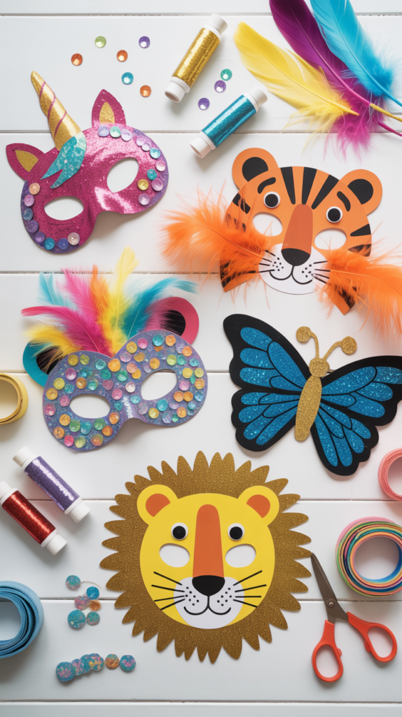 15 kunterbunte Ideen zum Fasching basteln mit Kindern - cozycathome.de